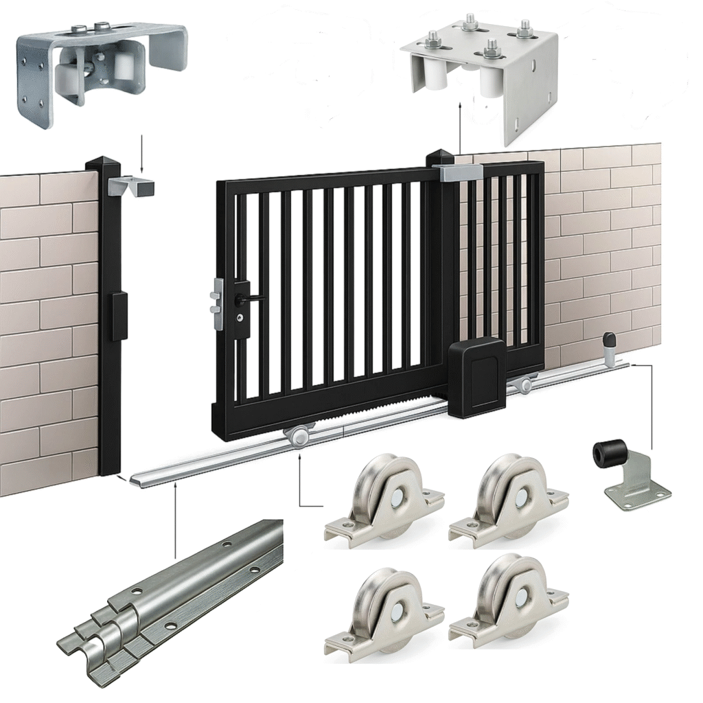 Trackless Sliding Gate Hardware & Cantilever Gate Kits UK
