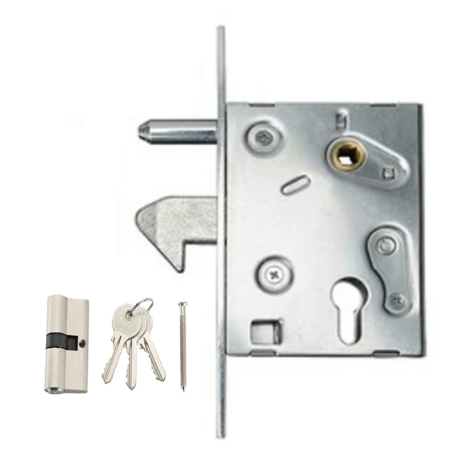 Heavy Duty Sliding Gate / Door Lock – Aluminium Cylinder with Brass ...